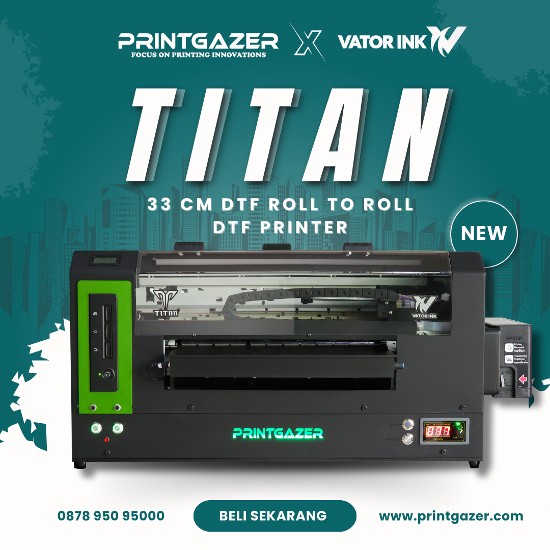 PRINTER DTF - PRINTGAZER DTF DTG UV LED PRINTER